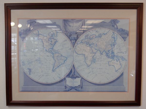 Art Print 11 - A New Map Of The World - Used - Welter Storage