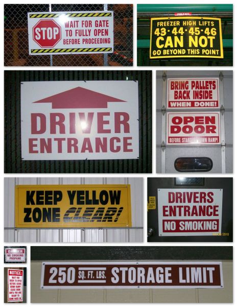 Warehouse Sign Examples #2 - Welter Storage