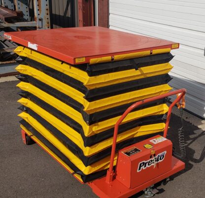 Presto 40"x48" 1000# Cap. Portable Power Lift Table with Accordion ...