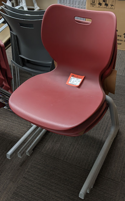 HON Red Plastic Stack Chair - New Surplus - Welter Storage