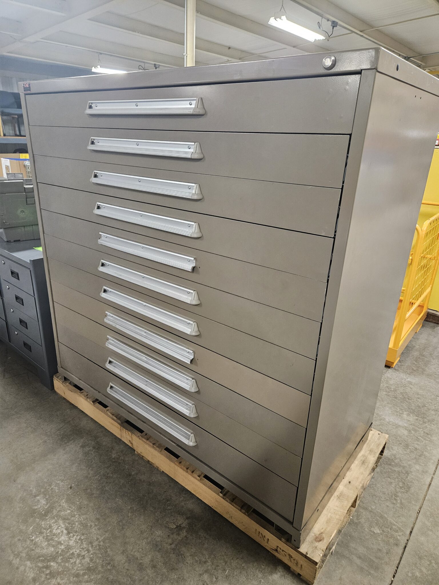 Rousseau 10-Drawer Blue Modular Parts Cabinet - New - Welter Storage