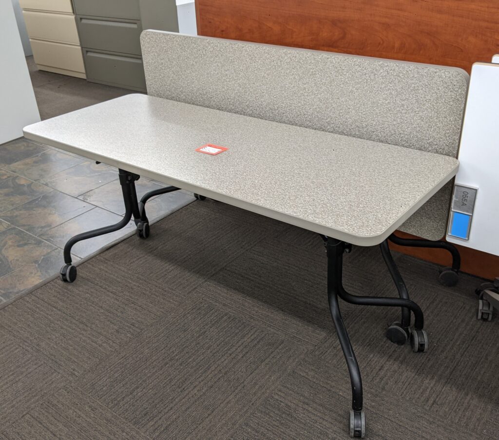 Steelcase 5'x2' Grey Speckled Mobile Nesting Table - Used - Welter Storage